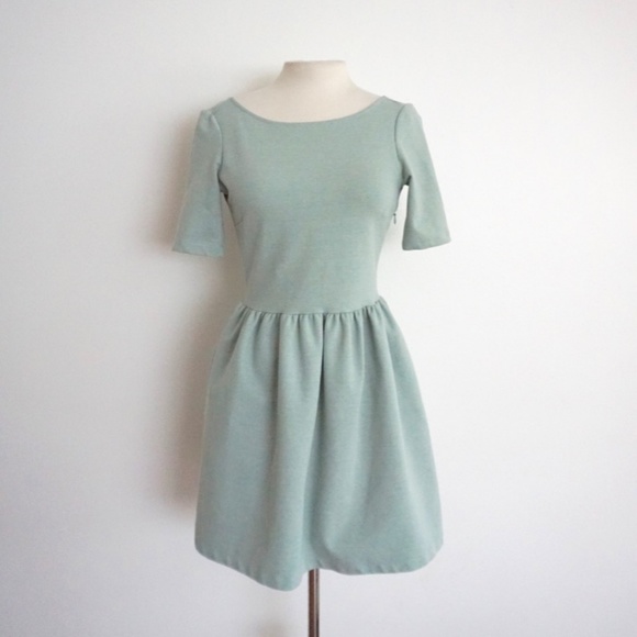 Zara | Dresses | 33 Zara Powder Blue Open Back Blue Spring Dress S ...